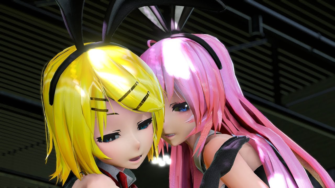 【Ray-MMD】TDA Bunny gang(MIKU･LUKA･GUMI･RIN)[ヒビカセ]【1440p60fps】 - YouTube