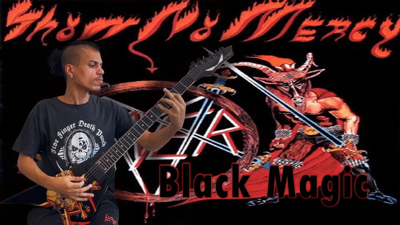 SLAYER - BLACK MAGIC - GUITAR COVER (WITH SOLOS) - YouTube
