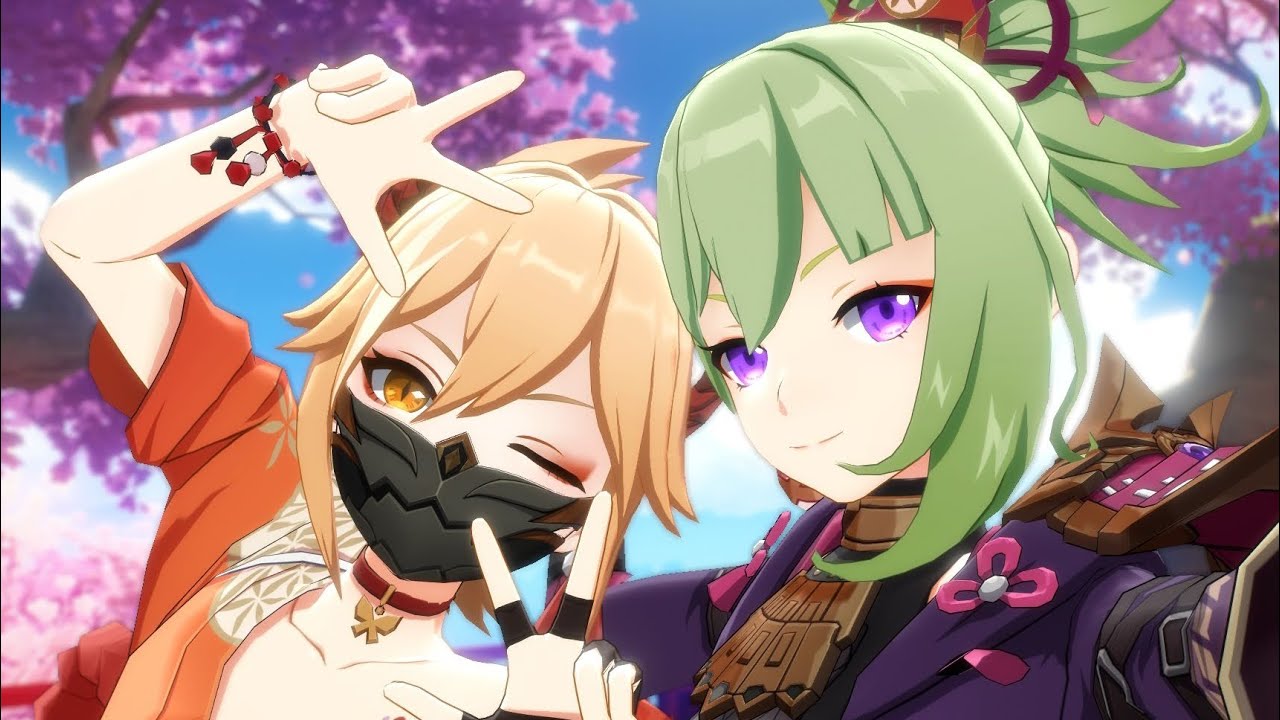 When Yoimiya/Kuki swap model skin - YouTube