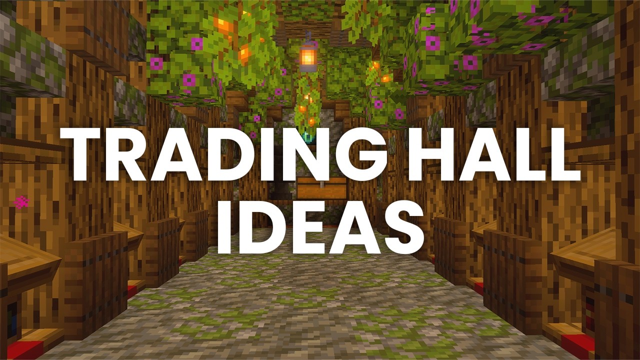 5 Villager Trading Hall Ideas For Minecraft Bedrock and Java - YouTube