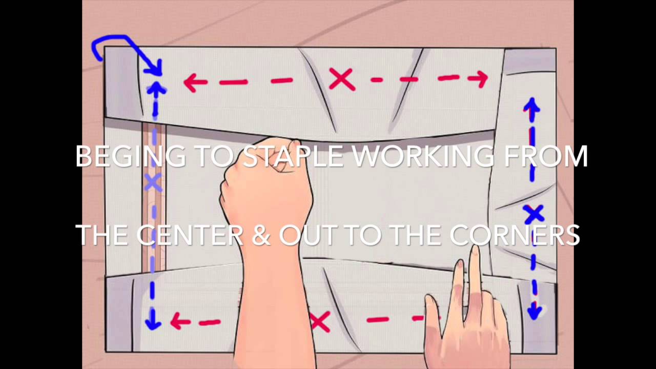 HOW TO STRETCH A CANVAS - YouTube