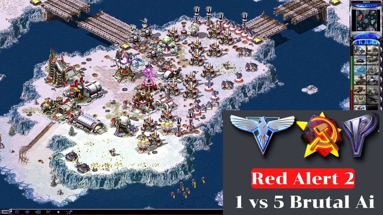 Red Alert 2 Yuri's Revenge I 1 vs 5 Extra Hard Ai - YouTube