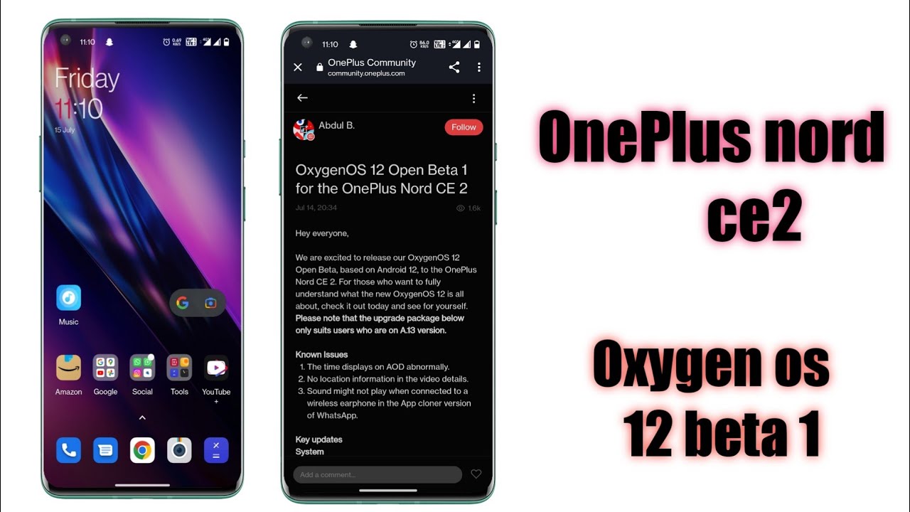 OnePlus Nord Ce2 Open Beta 1 Update Details How To Update Beta 1 OnePlus Nord Ce2 Open Beta 1 Update Details How To Update Beta 1