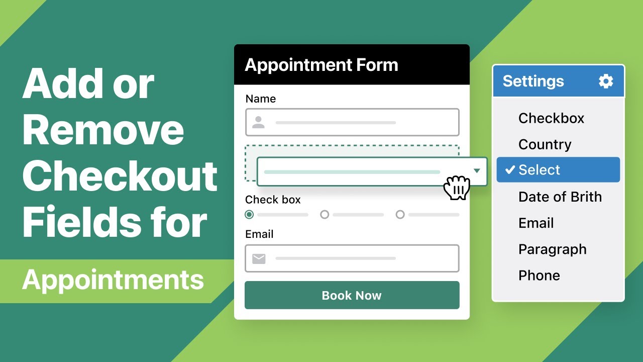 Checkout Fields Editor for the Appointment Booking Plugin - YouTube