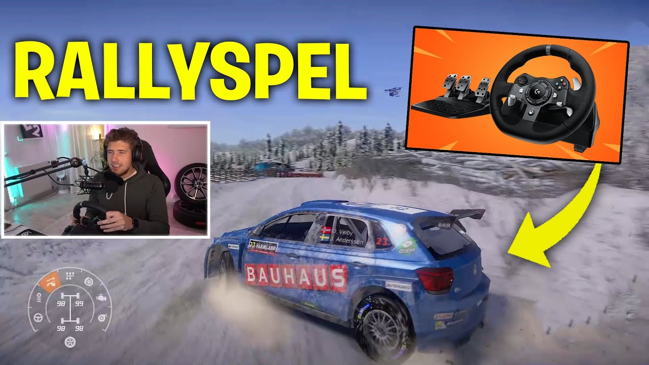 KÖR RALLY I SVERIGE MED RATT & PEDALER I NYTT RALLYSPEL! *WRC 8* - YouTube