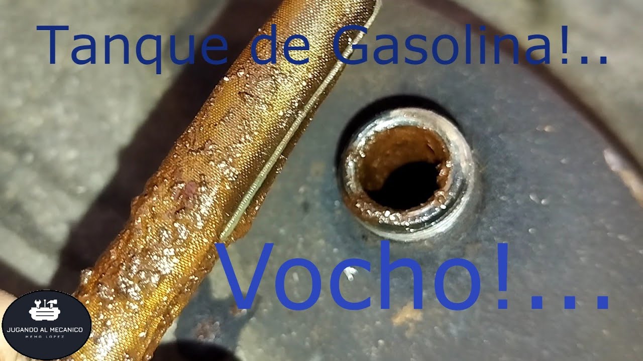 Tanque de Gasolina Vocho, Filtro y líneas de Combustible. - YouTube