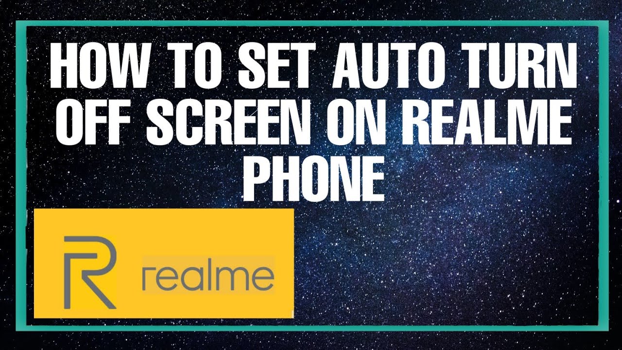 How To Set Auto Turn Off Screen on Realme6 || Set Auto Turn off screen ...