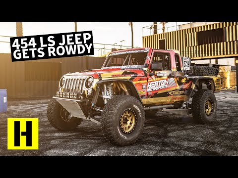 AIRBORNE! 454 LSX Powered Jeep JK Sends It.