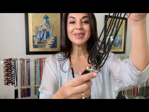 Tassel Black Agate - 10 Way Necklace - Maria Nicola - YouTube