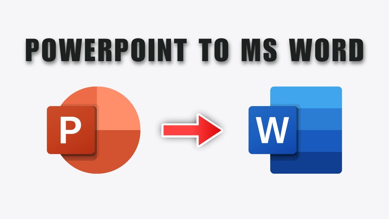 How To Convert PPT File To Word Text 2026 - Powerpoint To MS Word ...