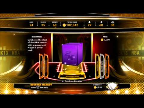 NBA 2k13 My Team- 30K VC Purple Pack Opening