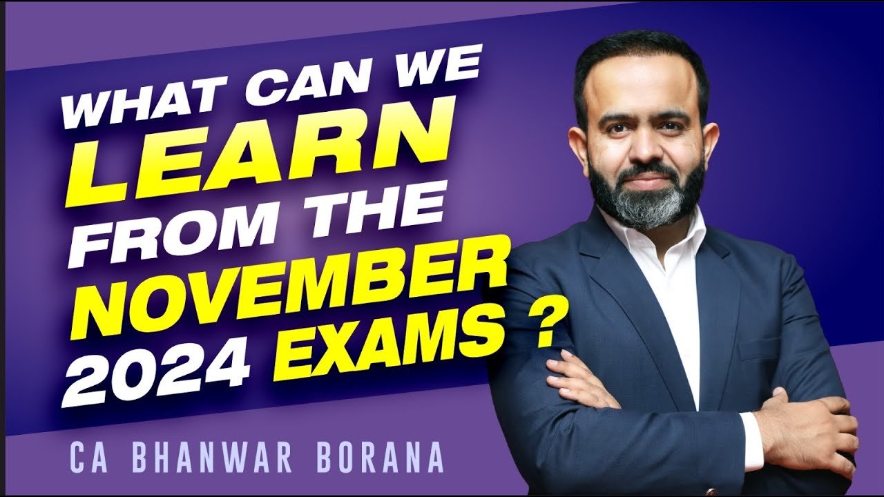 What we can learn from Final Nov Exams ? & How to study for MAY 25 ...