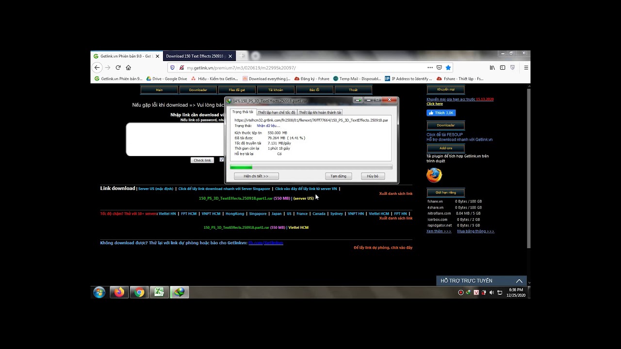 Hướng dẫn download tốc độ cao host filenext com với Getlink.vn - YouTube
