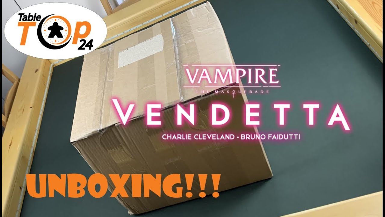 Vendetta Vampire The Masquerade Unboxing - YouTube