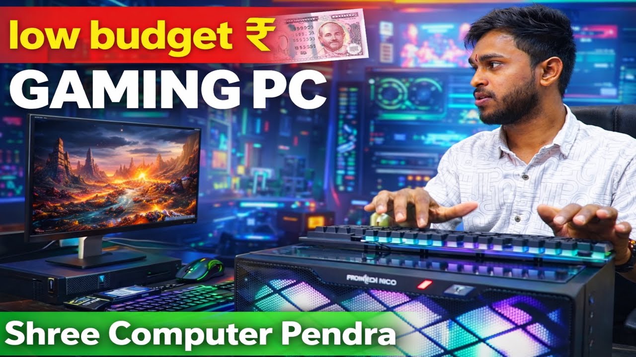 LOW BUDGET GAMING PC | Low budget ₹₹₹😲gaming pc 🖥️ Shree Computer ...
