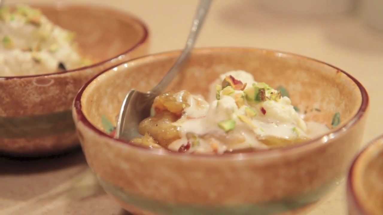 Making Indian Apple Dessert - YouTube
