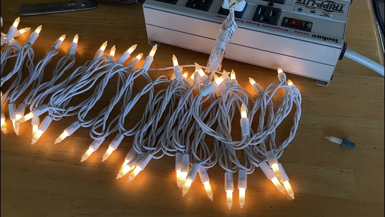 Christmas 2025 | Kringle Traditions 50 Painted White Incandescent Mini ...