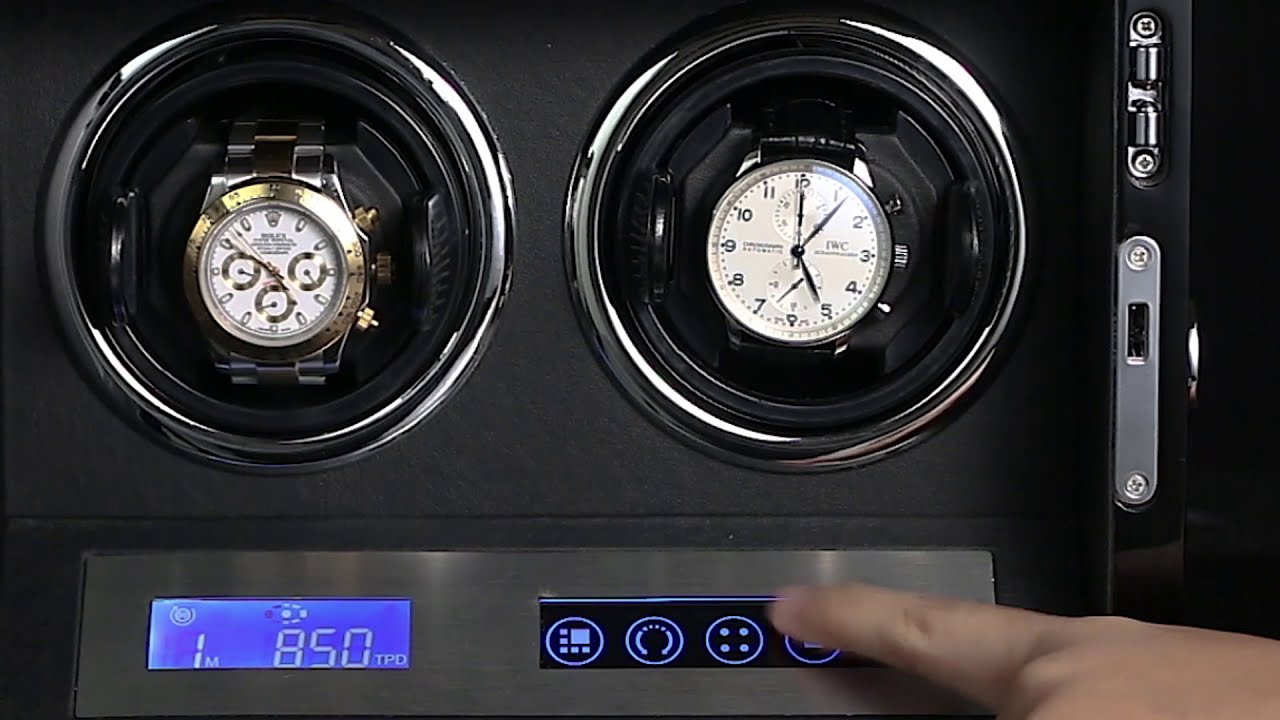 JQUEEN Best Double Watch Winder with LCD Touch Screen for Double ...