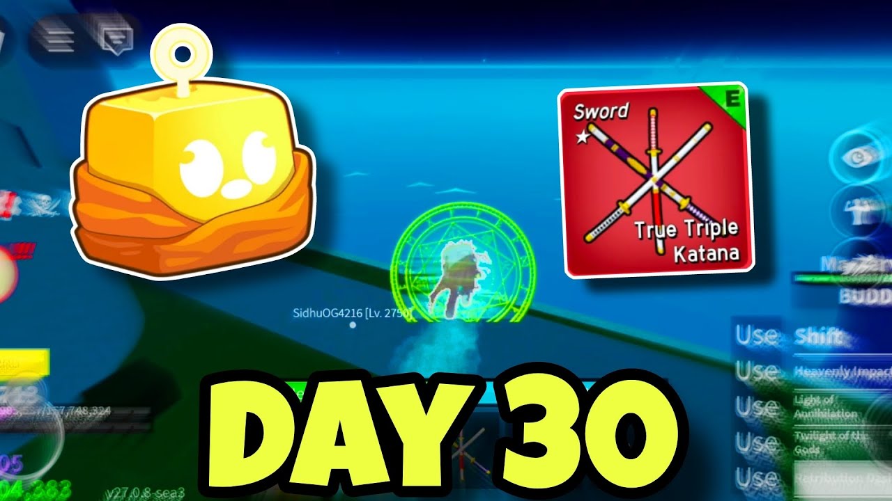 Day - 30 Buddha + TTK + Ghoul V4 Bounty Hunting | Blox Fruits Roblox ...