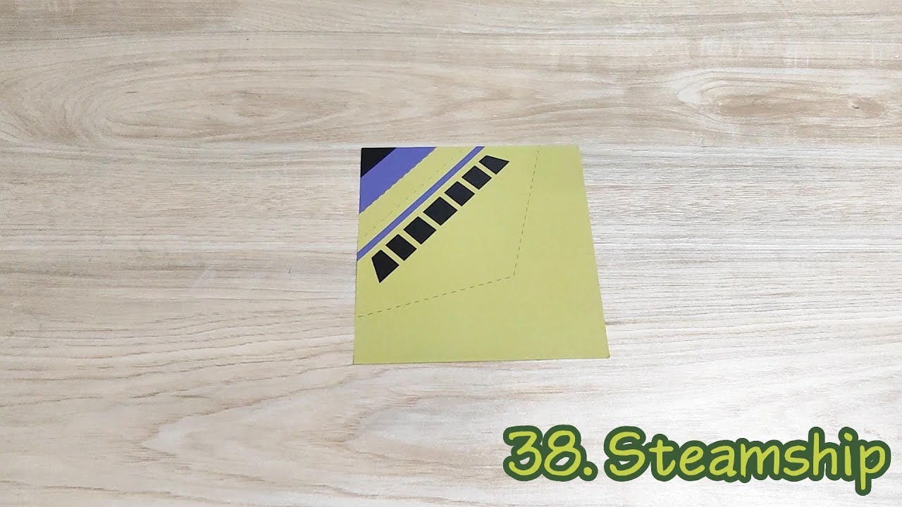 38. Steamship - How to Make an Origami Steamship - YouTube