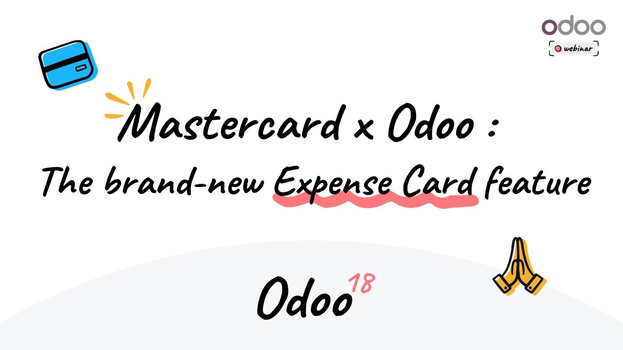 Webinar - Mastercard x Odoo : The brand-new Expense Card feature - YouTube