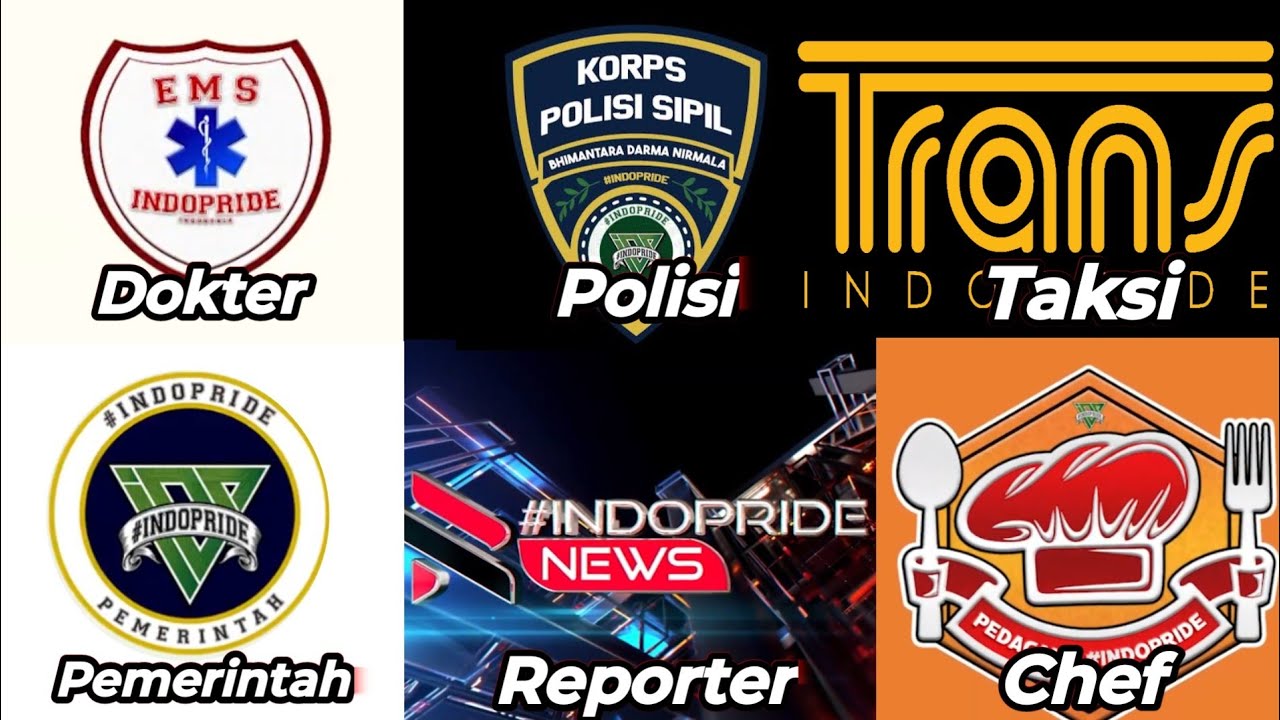 PENGENALAN SEMUA INSTANSI WHITELIST & BADSIDE INDOPRIDE ROLEPLAY - YouTube