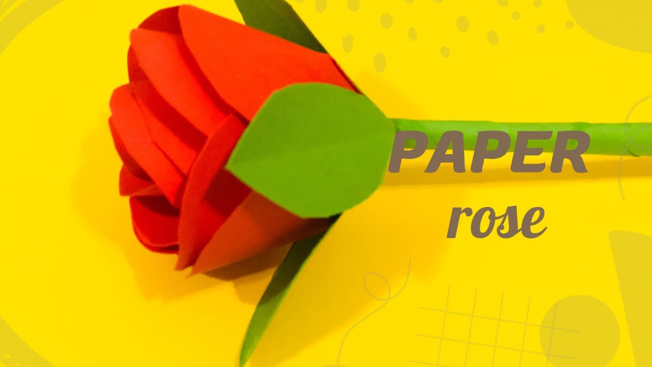 How To Make Paper Rose🌹 Paper Bata Full Banaune Tarika/Paper Flower ...
