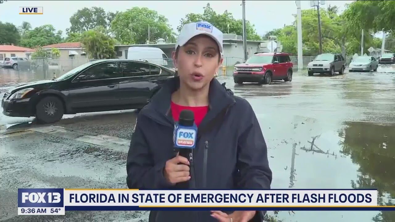 Florida in state of emergency after flash floods - YouTube