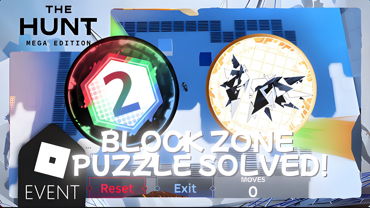 How to solve the BLOCK ZONE PUZZLE in Roblox the Hunt Mega Edition! 🧩 - YouTube