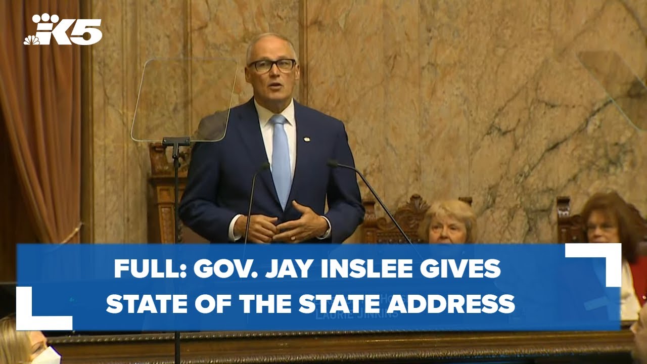 FULL: Gov. Jay Inslee gives State of the State address - YouTube