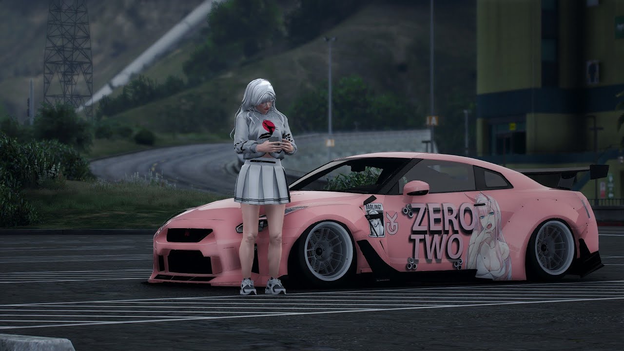 GTR R35 Livery Zero Two #cinematic #gta5 #cinematicgta5 #fivem #zerotwo ...