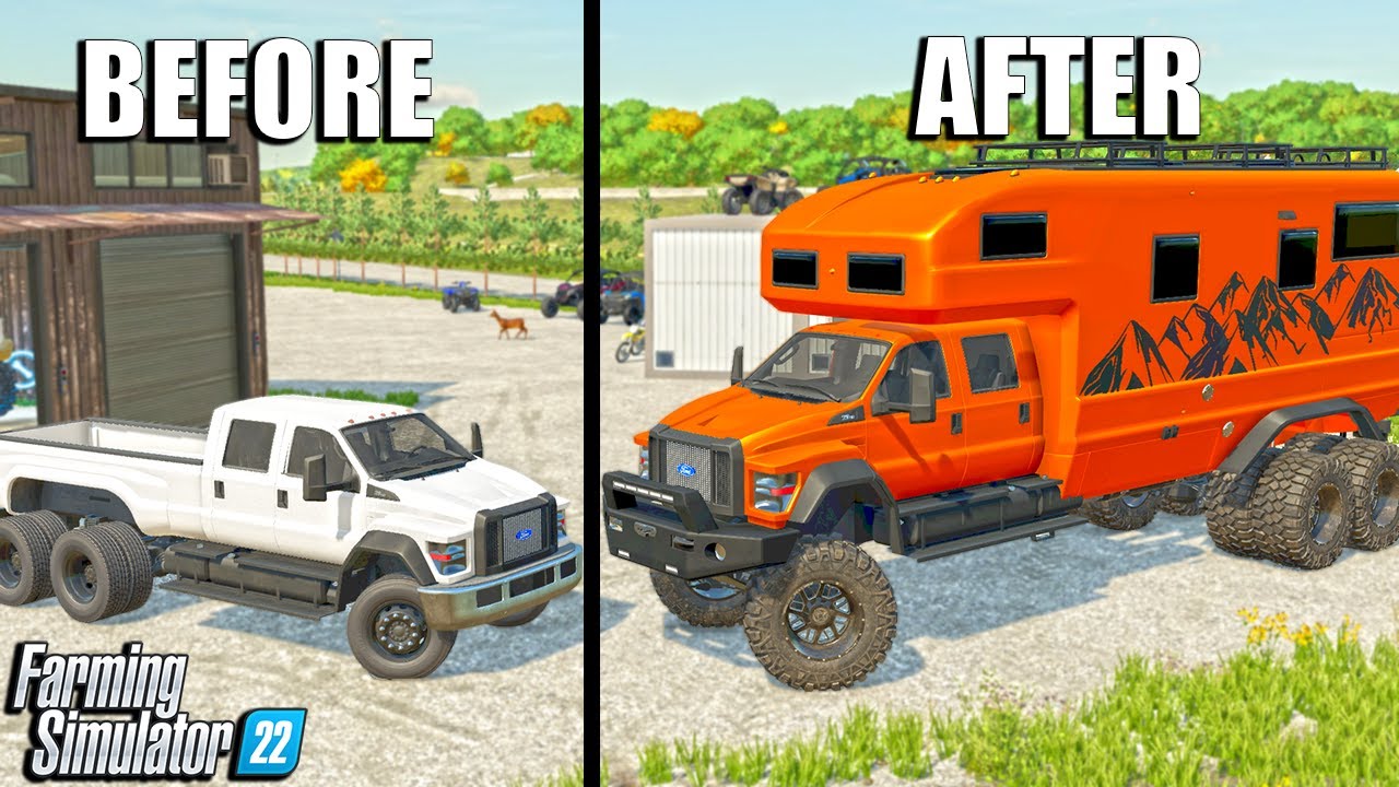 TURNING OLD F-750 INTO LIFTED OFF ROAD 6X6 CAMPER! - YouTube