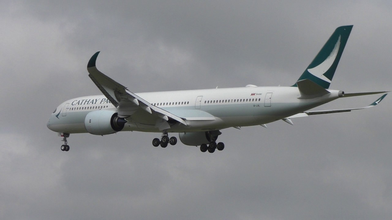 Cathay Pacific Airbus A350-9 CX104 & CX105 Melbourne - YouTube