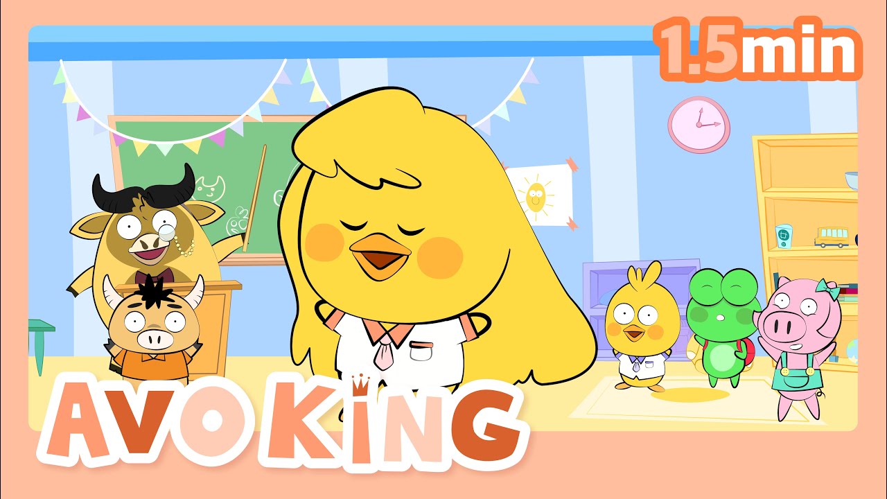 Parts of the Face Song 2 | 脸歌曲 | Chinese Nursery Rhymes | AvoKing - YouTube