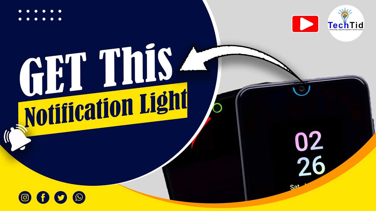 Best Notification Light on Notch in Any Android Phone - Samsung, Xiaomi ...