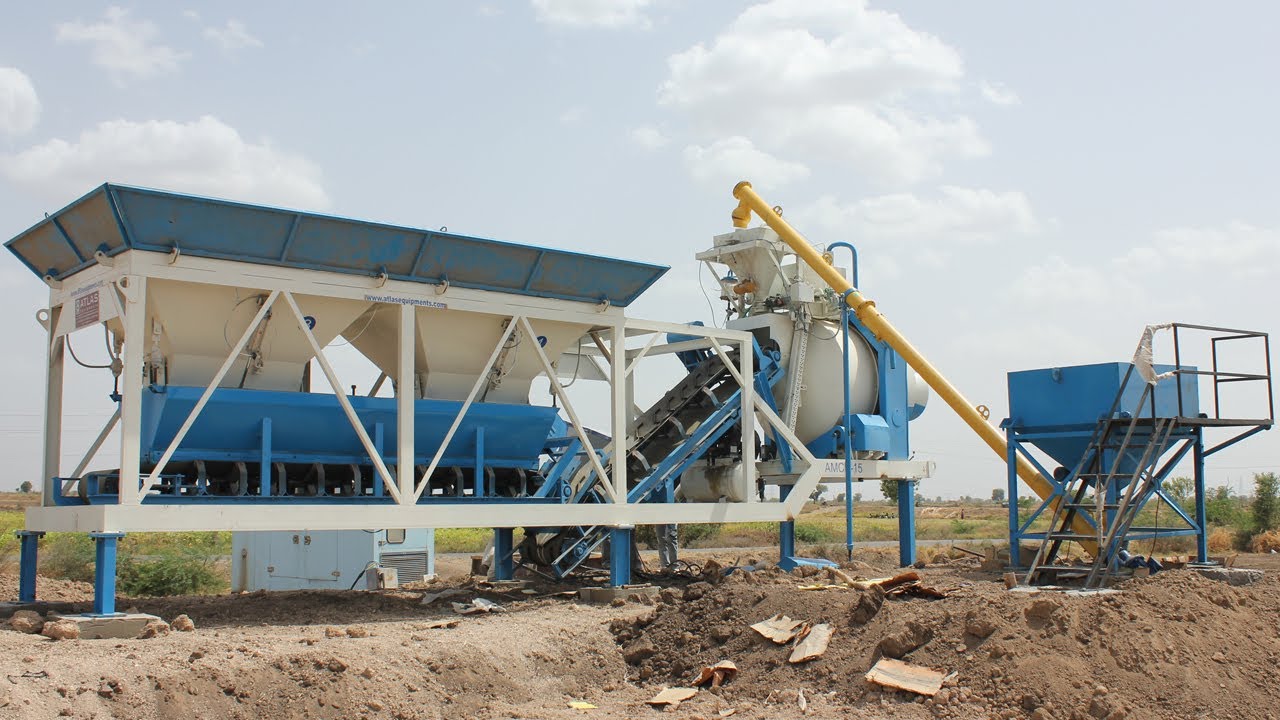 Portable concrete batch plant in Dhandhuka, Gujarat - Atlas Industries ...
