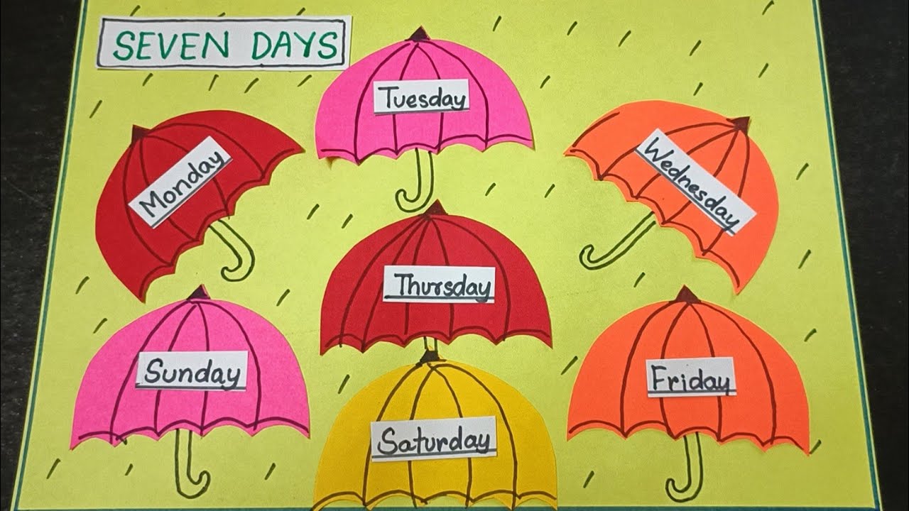 SEVEN DAYS OF A WEEK/TLM For primary school - YouTube