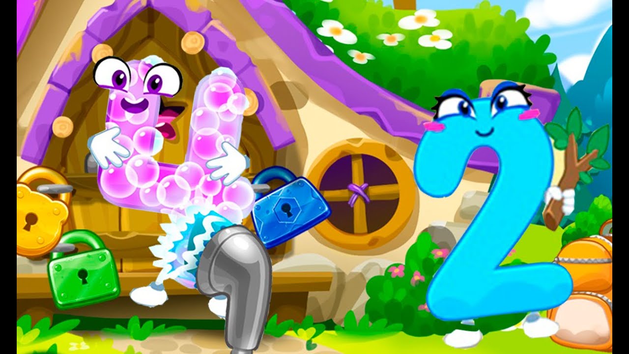 Adventures of Numbers from 1 to 10. Kids Learn to Count. Help the ...