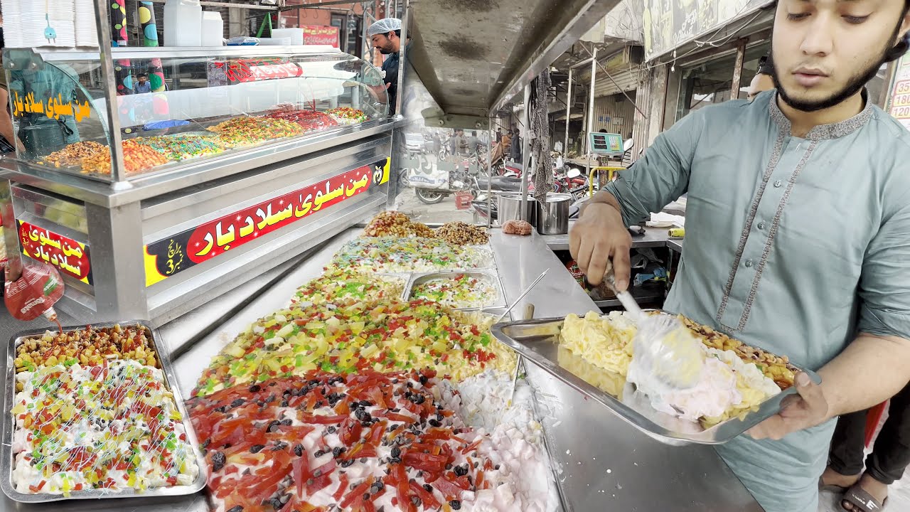 Healthy Street Food Ever | 200kg Salad Sell in a day | street food tour ...