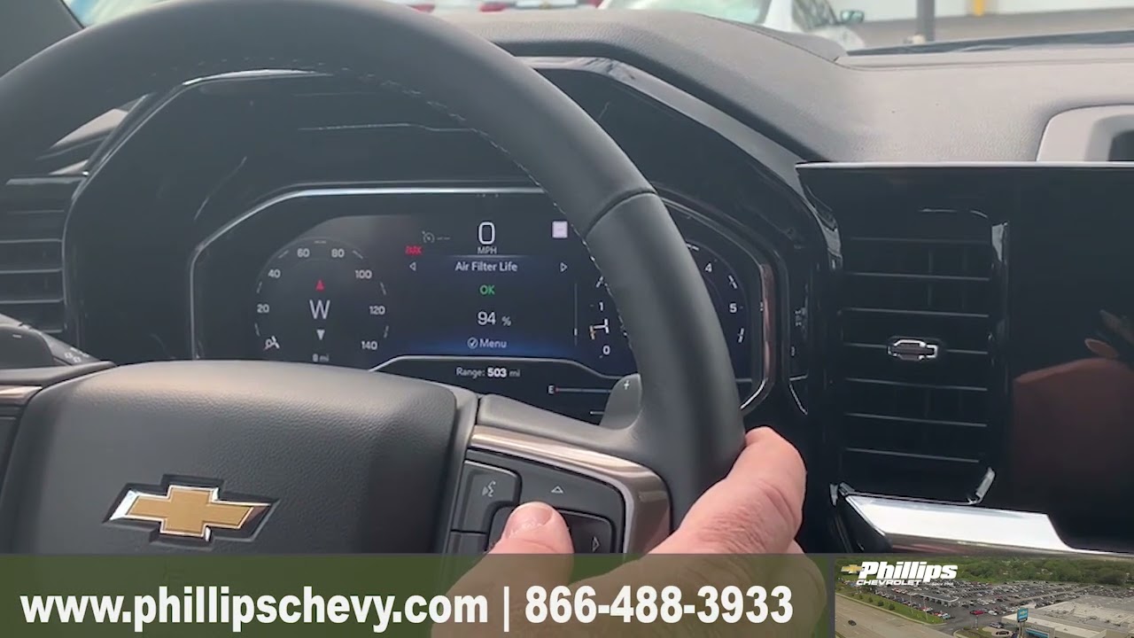 Driver Dashboard in the 2022 Chevrolet Silverado High Country - YouTube