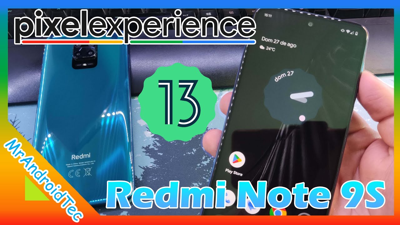 Xiaomi redmi note 9s modificado de Rom Pixelexperience Android 13 Un ...