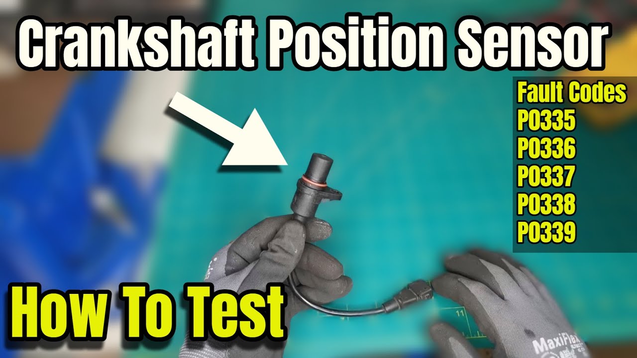 Crankshaft Position Sensor - How to Easily Test (2 Wire Sensor) - P0335 ...