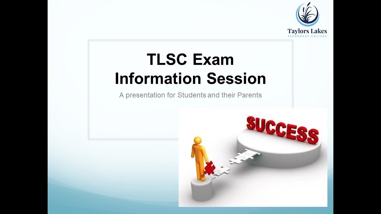TLSC Exam Information Session 24 May 2021 - YouTube