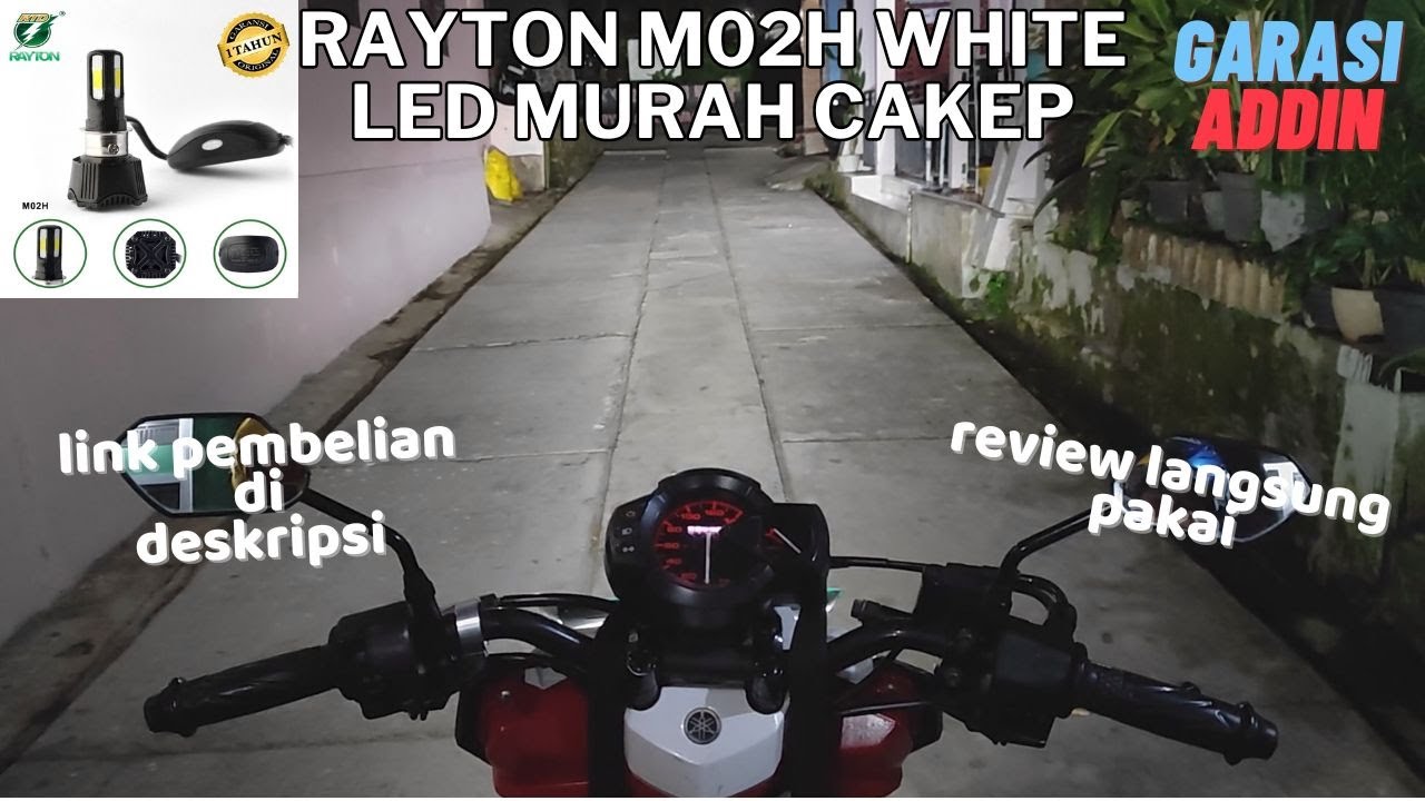 Ganti Bohlam Xride Pakai Rayton RTD Led M02H White Mio Beat Vario - YouTube