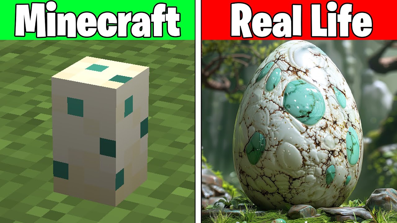 Realistic Minecraft | Real Life vs Minecraft | Realistic Slime, Water ...