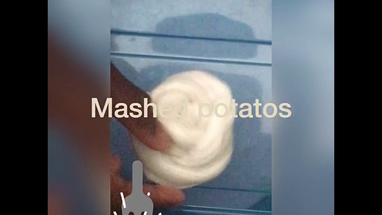 Mashed potato slime - YouTube