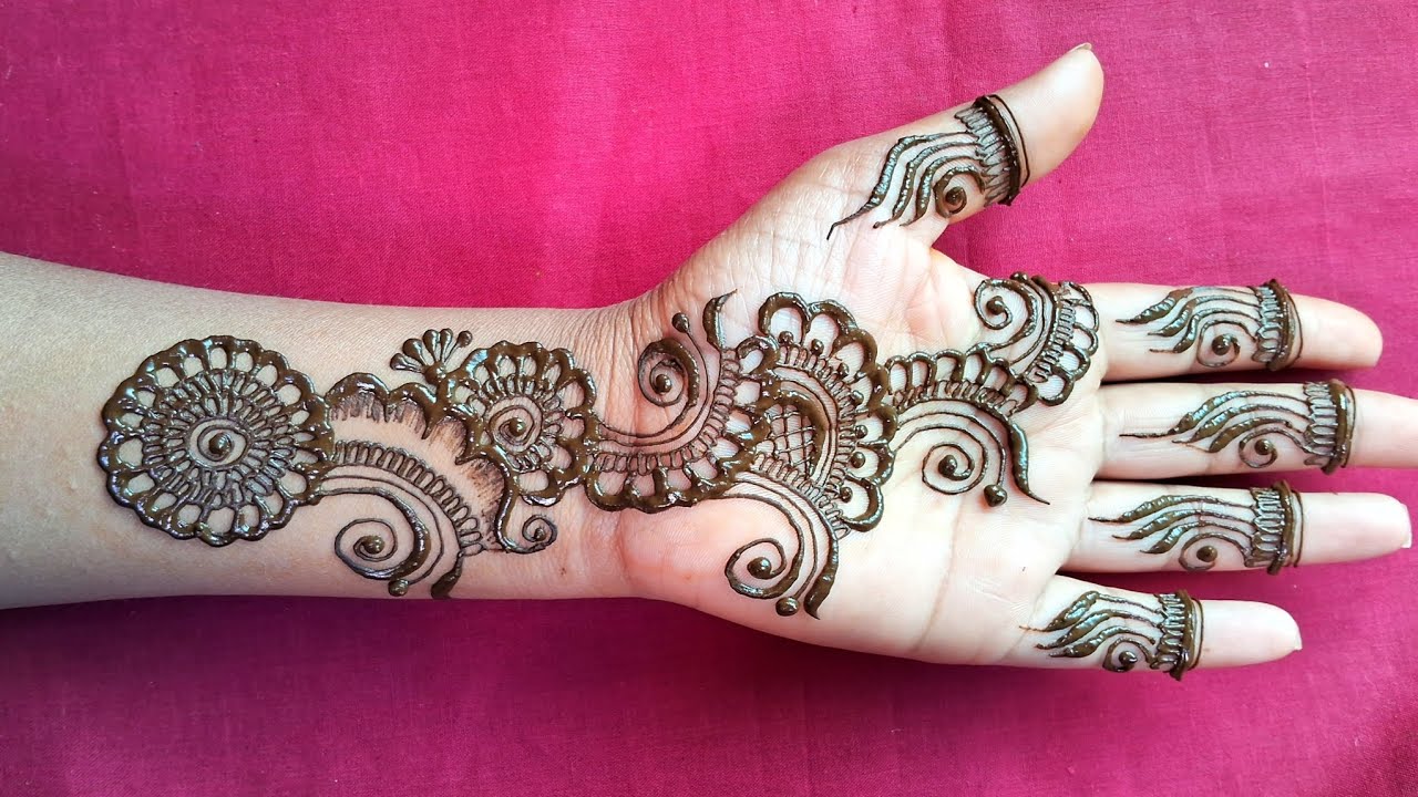 Front hand simpal Arebic mehndi design | Simple mehndi | Mehndi by ...