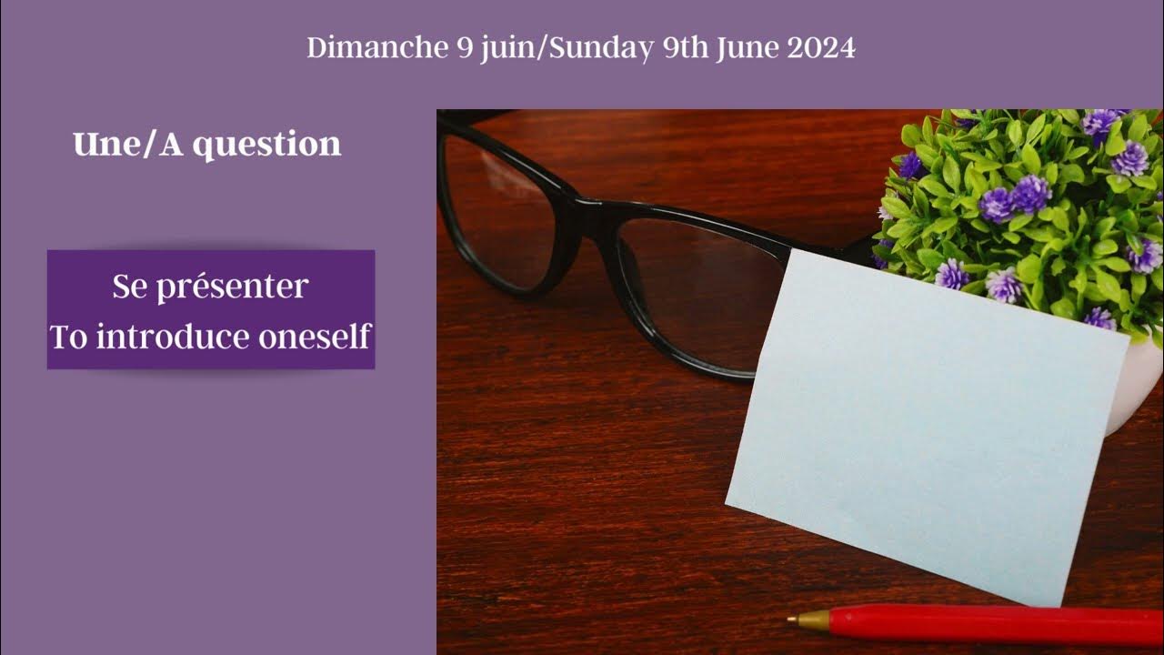 Daily French stories: Se présenter/To introduce oneself #french # ...