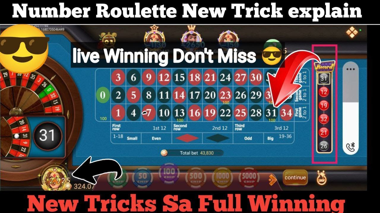 Number Roulette Tricks 1000 से 6500 जीत लिया Number Roulette winning ...