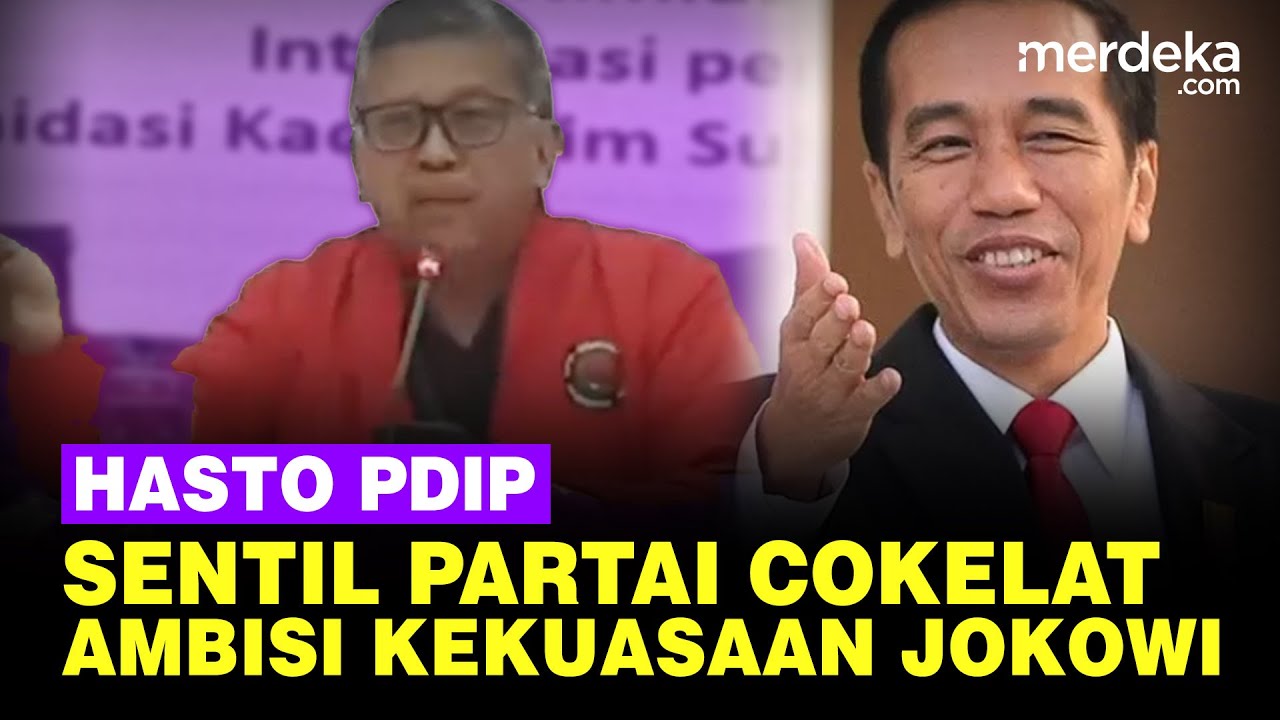 Hasto PDIP Singgung Kehadiran Partai Cokelat dan Ambisi Jokowi Demi ...